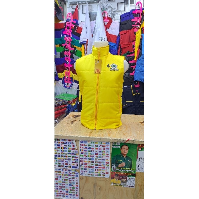 Jual Rompi partai golkar model baru /vest rompi/ rompi golkar | Shopee ...