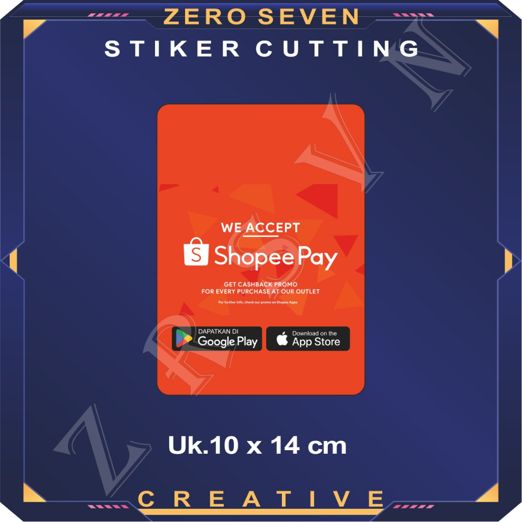 Jual STIKER E-WALLET SHOPEE PAY PRINT & CUTTING | Shopee Indonesia