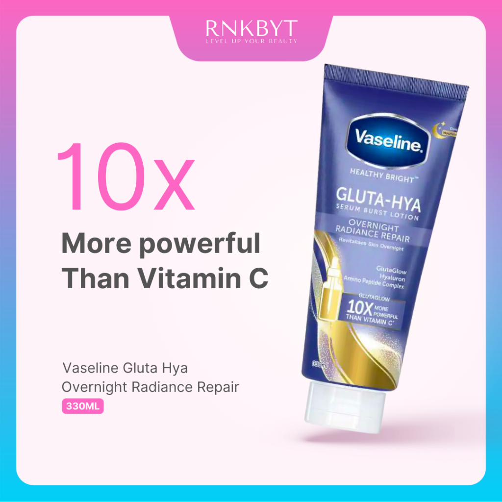 Jual Vaseline Gluta Hya Overnight Radiance Repair 330 ml | Shopee Indonesia