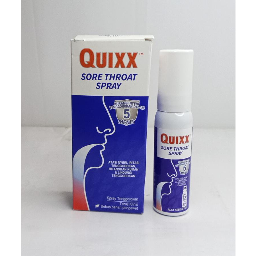 Jual Quixx Sore Stroat Throat Spray 30ml | Shopee Indonesia