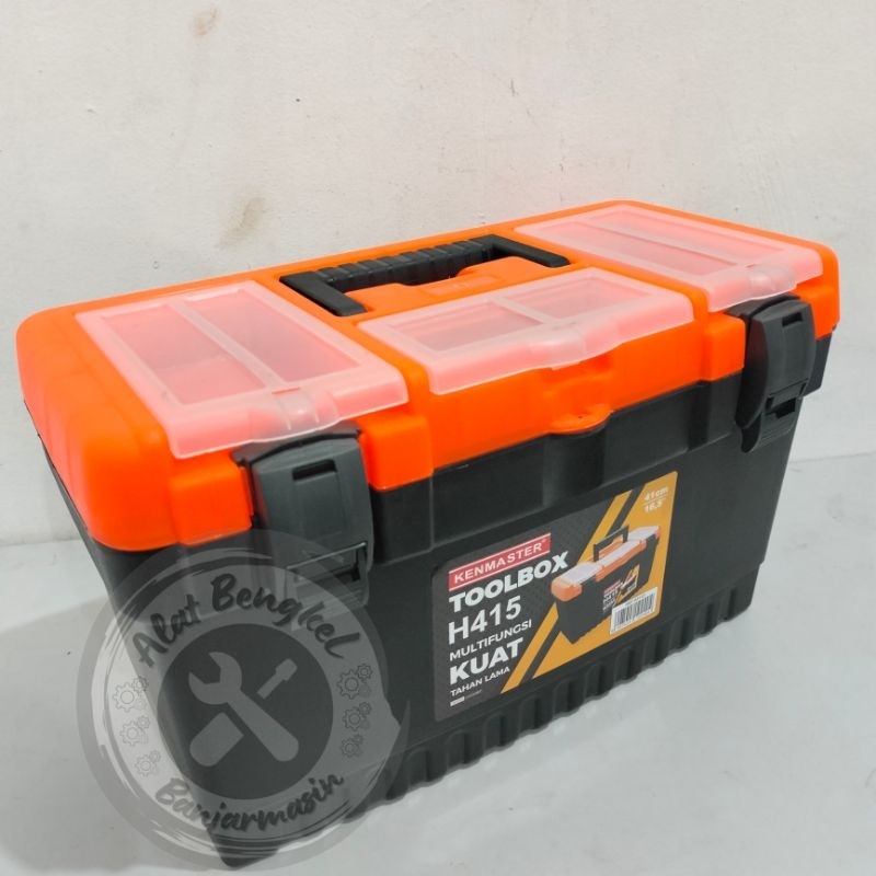 Jual TOOL BOX PLASTIK "KENMASTER" H 415 16,5" MULTIFUNGSI ||TEMPAT ...
