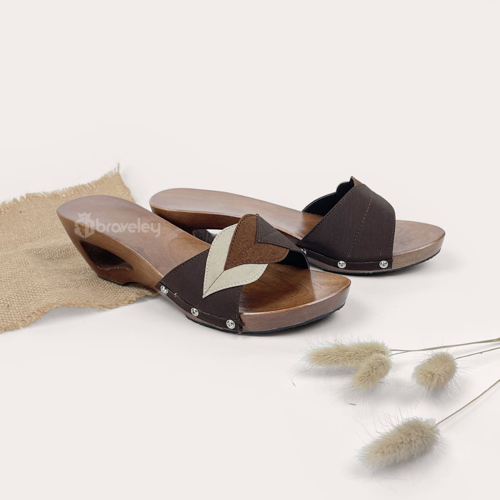 Jual SANDAL KELOM KIJANG COKLAT HAK 5 CM KELOM GEULIS TASIK ETNIK KAYU ...