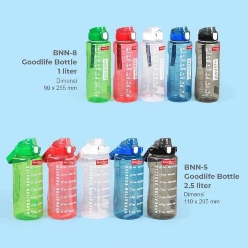 Jual BOTOL AIR MINUM / WATER BOTTLE 1 LITER DAN 2 LITER | Shopee Indonesia