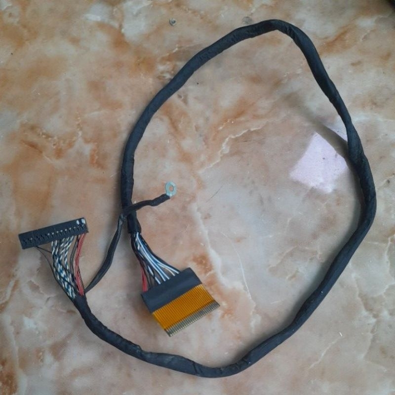 Jual Kabel lvds tv led polytron 32 inch HD pipih 30 pin panjang 48 cm | Shopee Indonesia