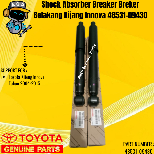 Jual Shock Absorber Breaker Breker Belakang Kijang Innova 48531-09430 ...