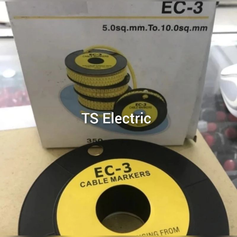 Jual Kabel Marker / Cable Markers Tipe EC-3 Angka 0-9 Uk. 5-10mm | Shopee Indonesia