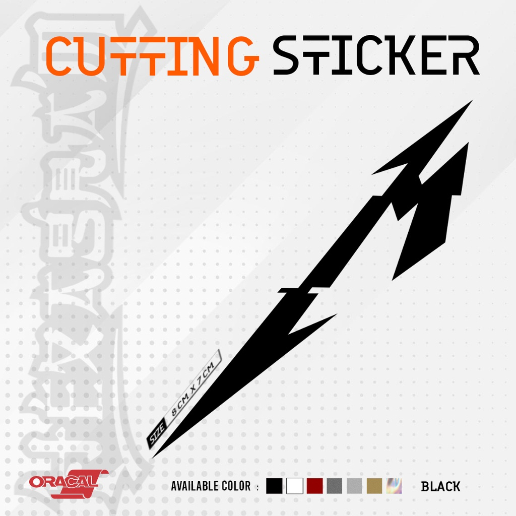 Jual Cutting Sticker Band Metallica Logo | Stiker Cutting Logo Band ...
