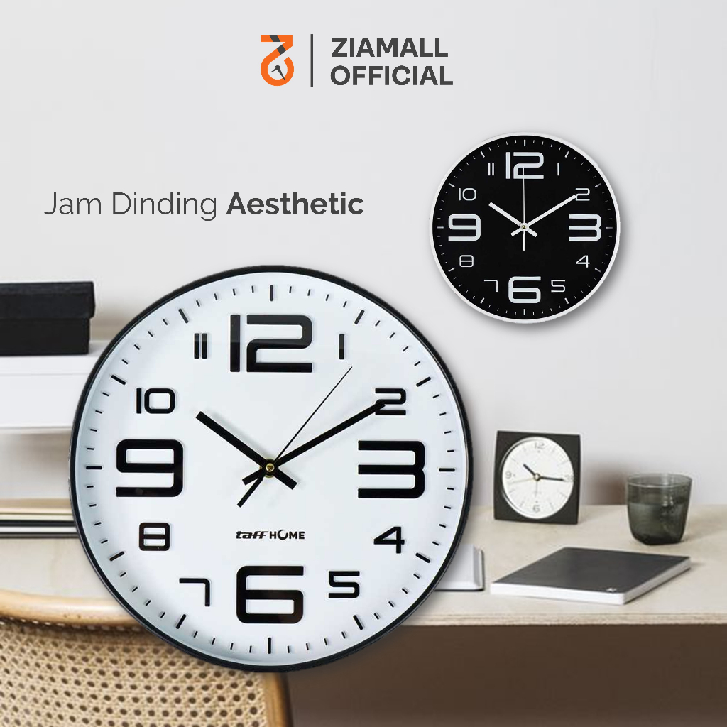 Jual Jam Dinding Tembok Dekorasi Rumah Kamar Aesthetic Bulat Quartz ...