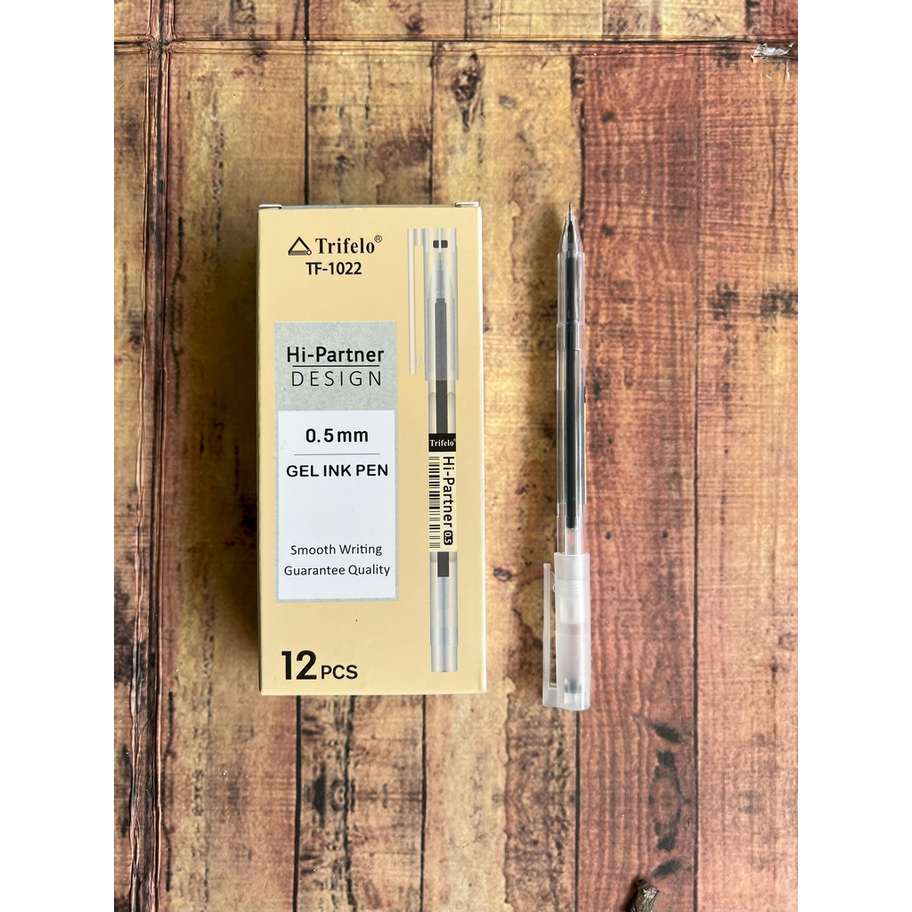 Jual 2pcs Pen Trifelo Hi-Partner Design 0.5mm TF-1022 - Ballpoint Gel ...