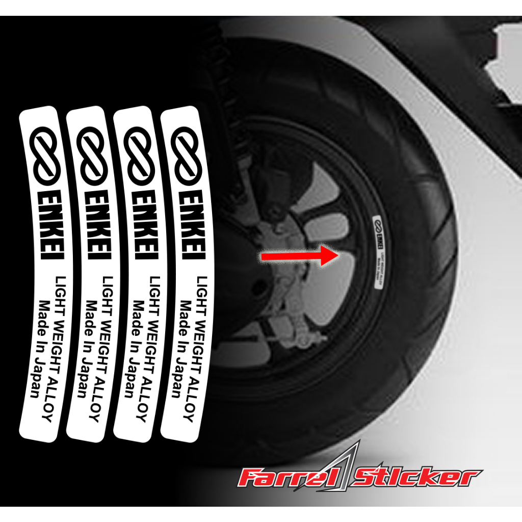Jual Stiker velg Sticker velk ENKEI made in japan Mobil Motor | Shopee ...