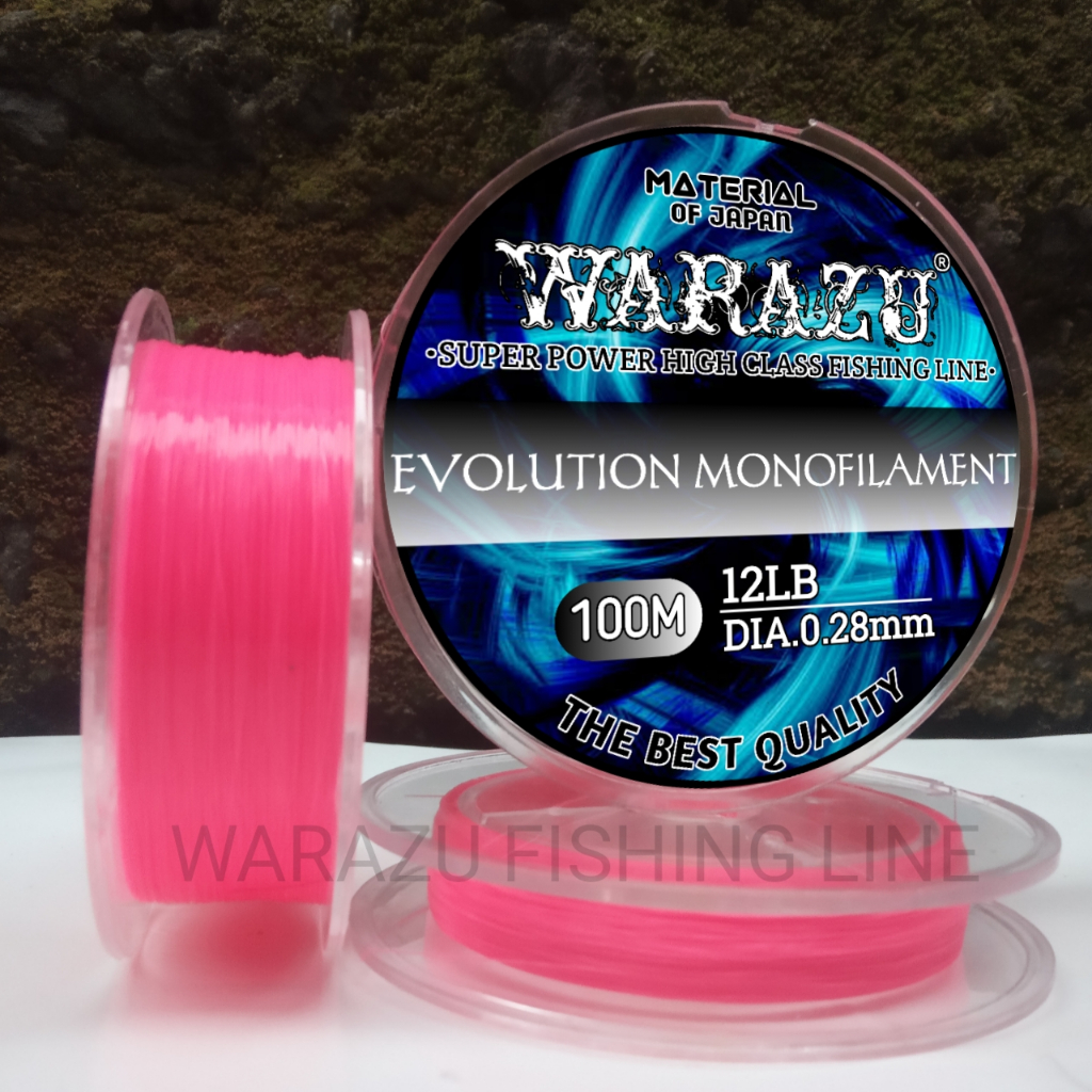Jual WARAZU FISHING LINE PANJANG 100M WARNA PINK SENAR PANCING GALATAMA ...