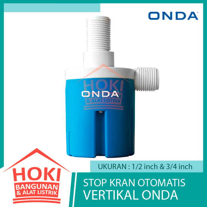 Jual STOP KRAN OTOMATIS VERTIKAL ONDA 1/2" 3/4" untuk Tandon / Toren ...