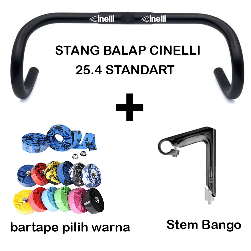 Jual Dropbar Road Bike ALLOY Cinelli Standart 25.4x420mm Stang Sepeda ...
