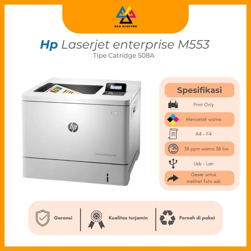 Jual Printer Hp Colour Laserjet Enterprise M553 N/DN | Shopee Indonesia