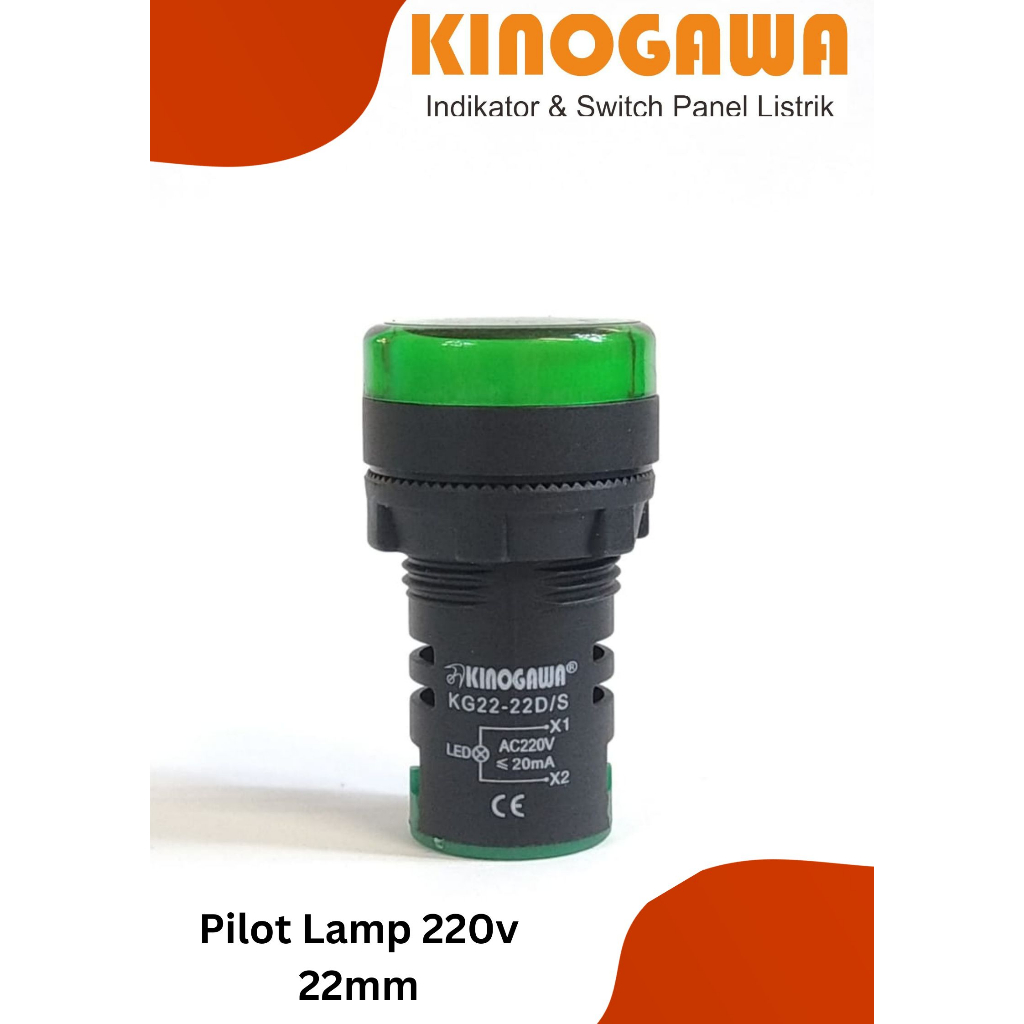 Jual Pilot Lamp 22mm 220v Hijau - Lampu indikator AD22 | Shopee Indonesia