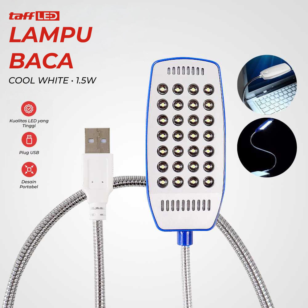 Jual Lampu Baca Mini LED USB Cool White dengan Tombol ON OFF 28 Led - LZY-028 - RANDOM | Shopee ...