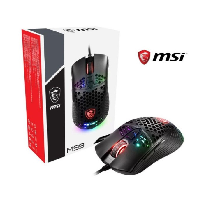 Jual MSI Gaming Mouse M99 RGB LED Lighting + Mousepad True Gaming Msi ...