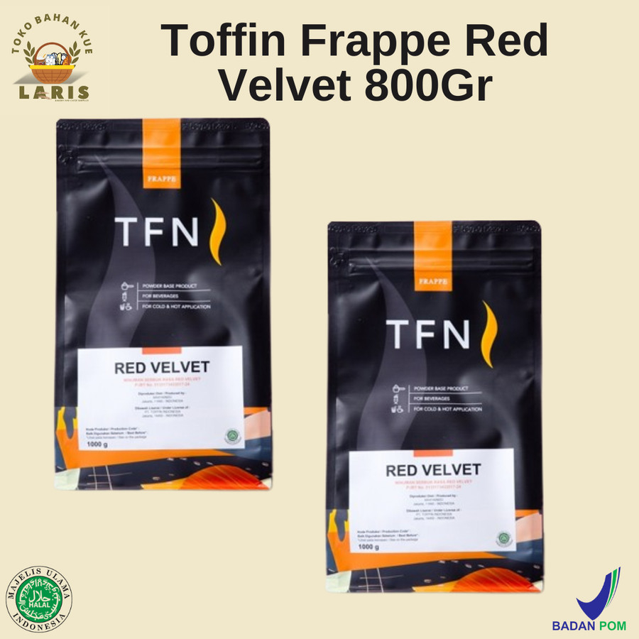 Jual Toffin Frappe Red Velvet Powder Drink 800Gr | Shopee Indonesia