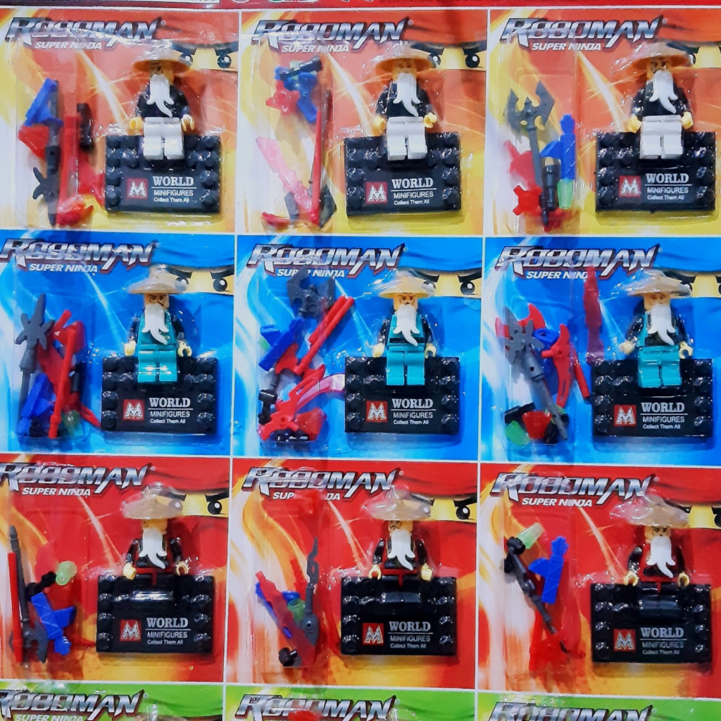 Jual 1 LEMBAR 12 PCS ROBOT ROBOMAN NINJA HERO NEW STYLE /ROBOT ROBOMAN ...