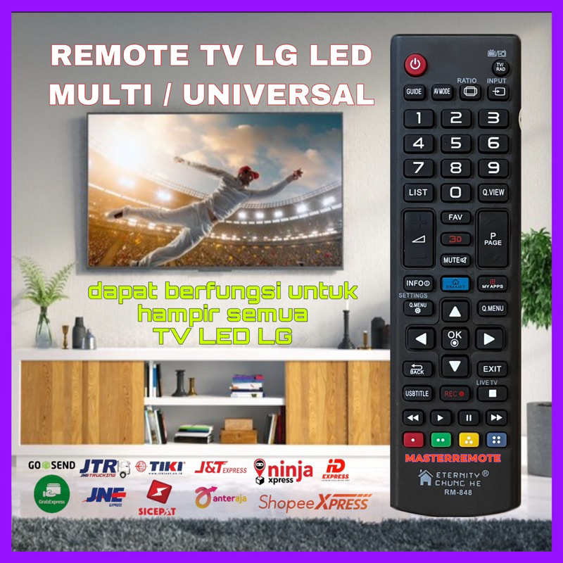 Jual REMOT REMOTE CUNGHE 848 TV LG LCD LED MULTI / UNIVERSAL | Shopee ...