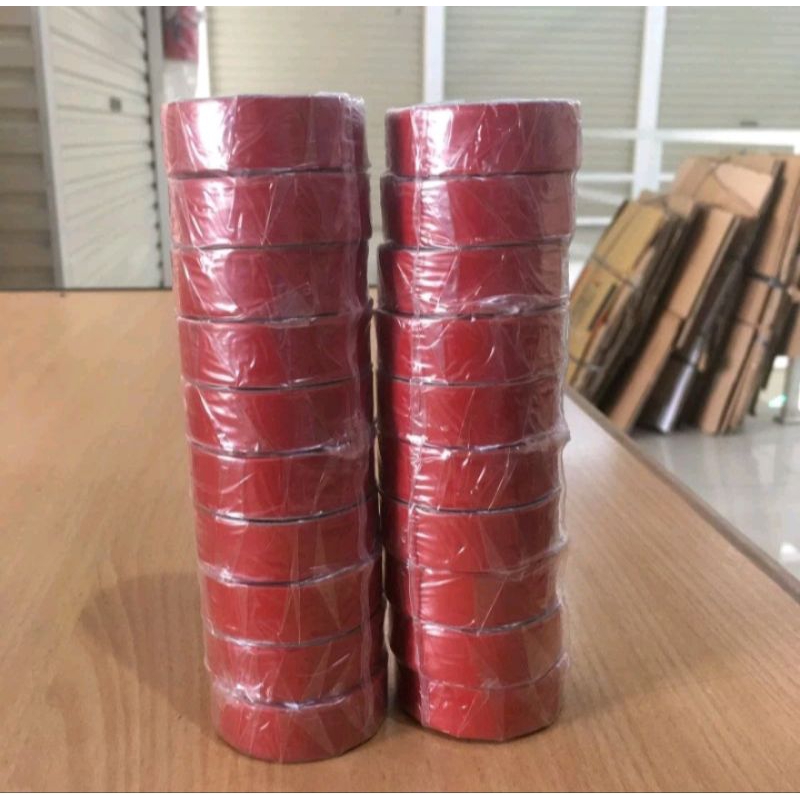 Jual Isolasi listrik PVC goldtape roll kecil / Selotip gold tape ...