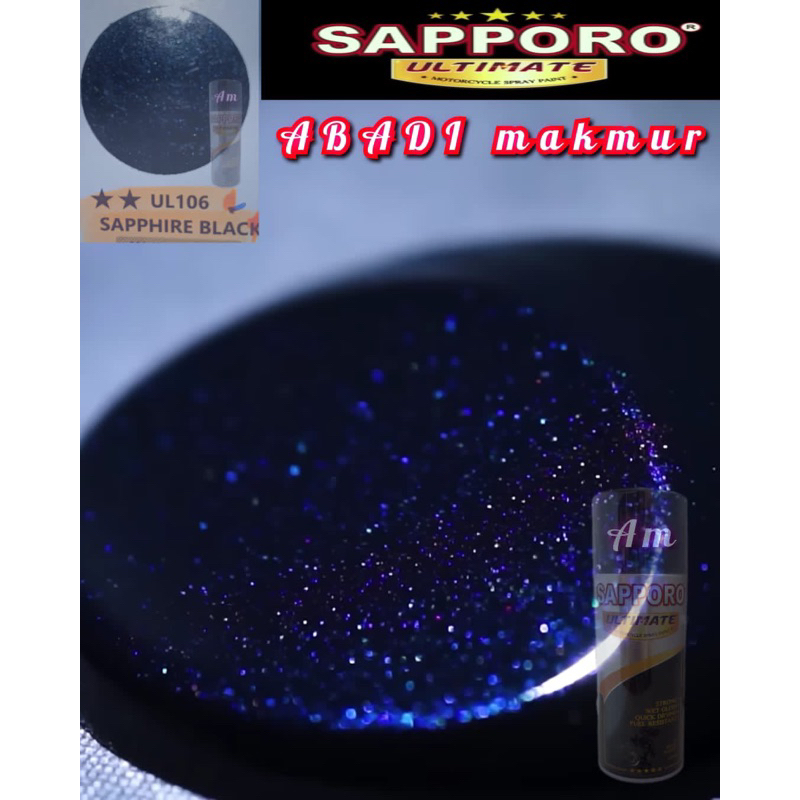 Jual sapporo ultimate UL106** SAPPHIRE BLACK net 400cc | Shopee Indonesia