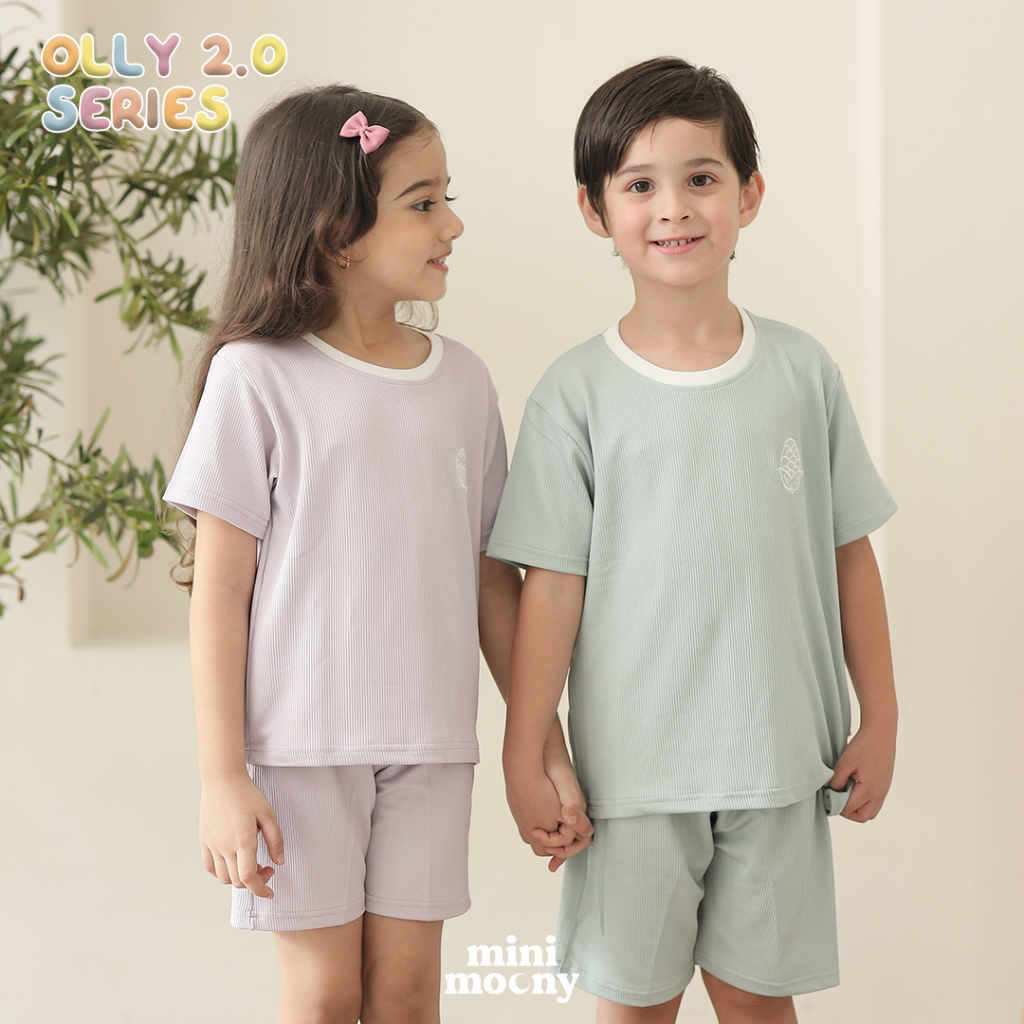 Jual Mini Moony Olly Series 2.0 Cotton Rib Tee and Short - Setelan Anak ...