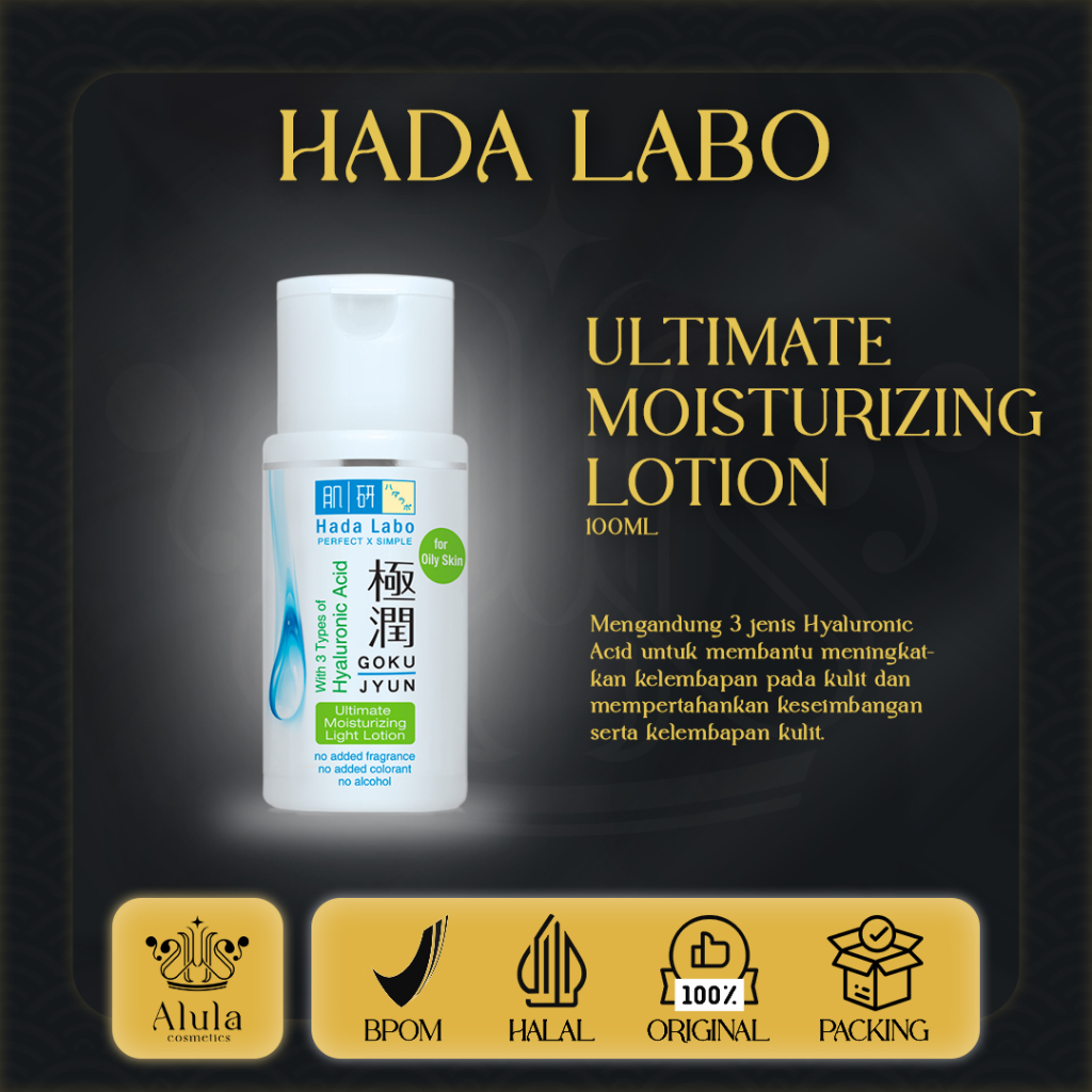 Jual Hada Labo Gokujyun Ultimate Moisturizing Light Lotion | 100ml | Shopee Indonesia