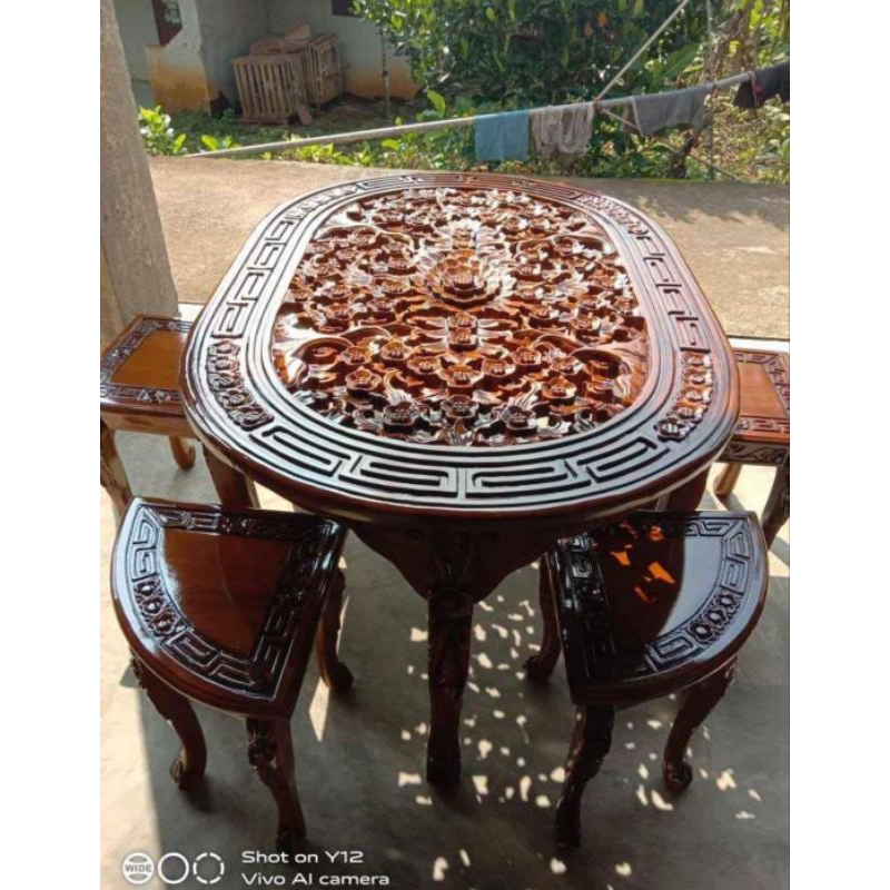 Jual meja oshin ukiran, meja lesehan ukiran, meja ukiran | Shopee Indonesia