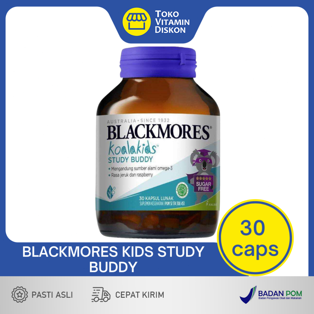 Jual BLACKMORES KIDS STUDY BUDDY - 30 CAPS | Shopee Indonesia