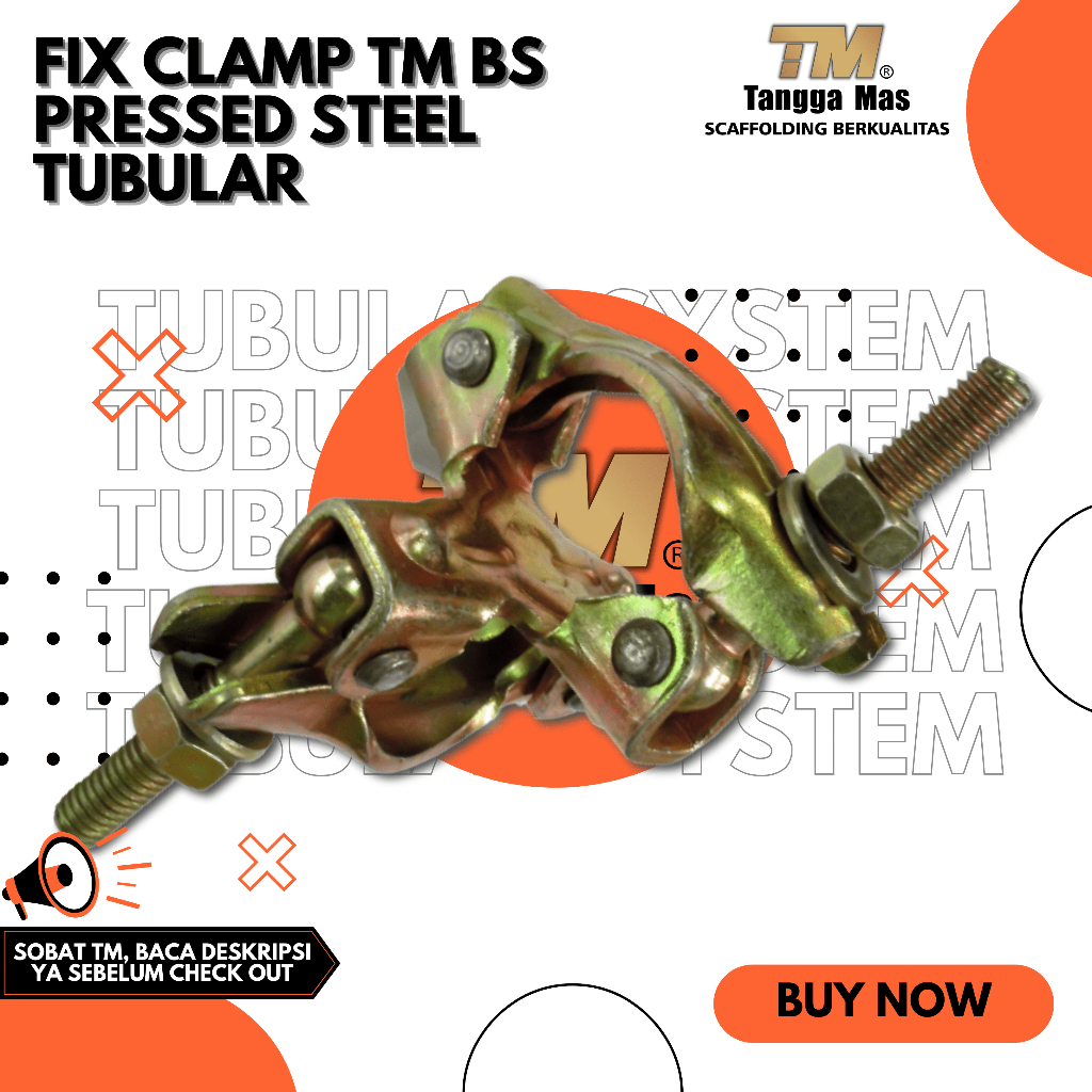 Jual ENGLAND FIX & SWIVEL CLAMP PRESSED STEEL STANDARD BS UNTUK ...