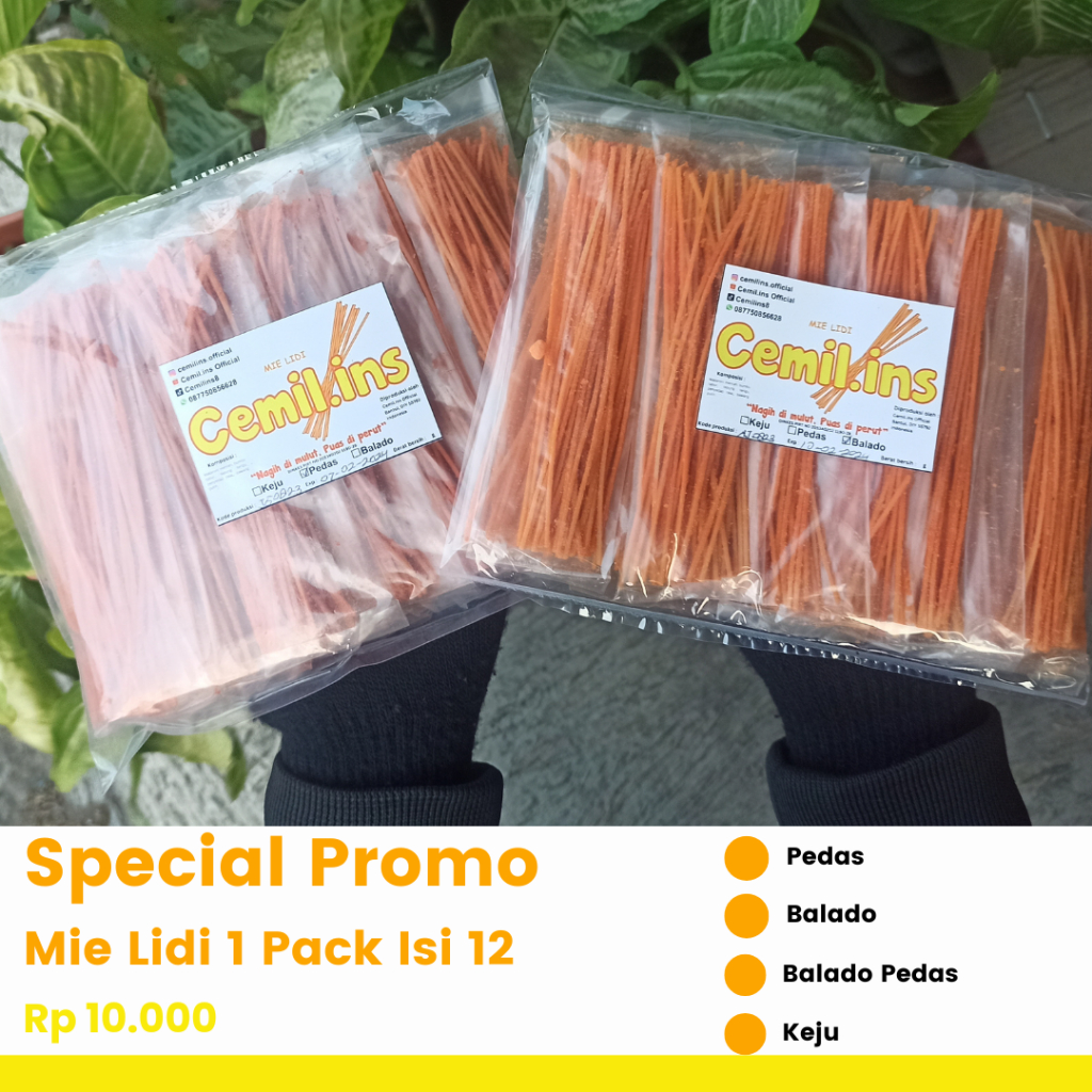 Jual CEMILAN MIE LIDI/BITING MURAH | 1 PACK (isi 12 Pcs) | Shopee Indonesia