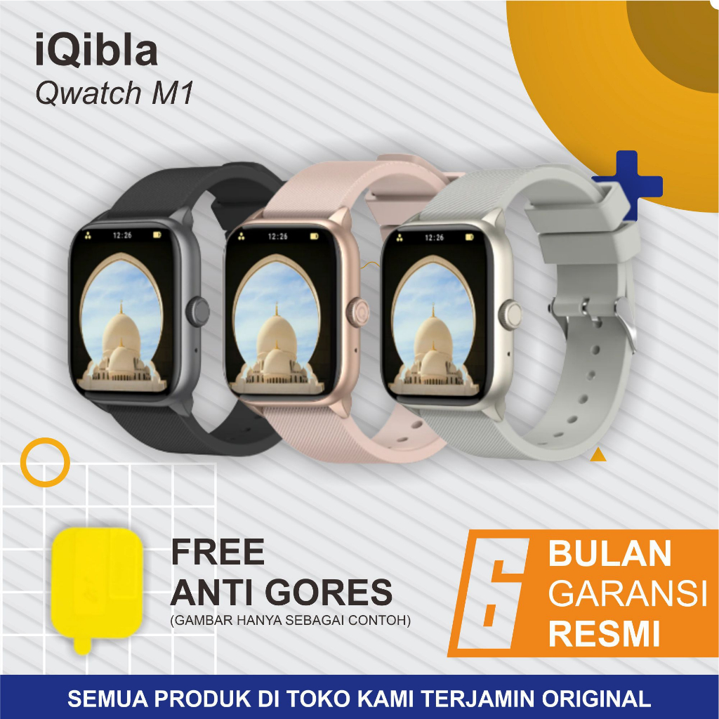 Jual Smartwatch iQibla Qwatch M1 untuk Penuhi Kebutuhan Ibadah sp02 call | Shopee Indonesia