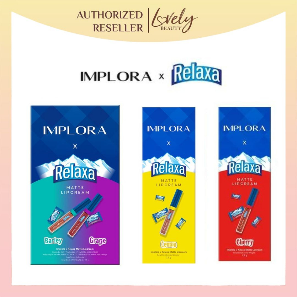 Jual IMPLORA X RELAXA MATTE LIP CREAM | Shopee Indonesia
