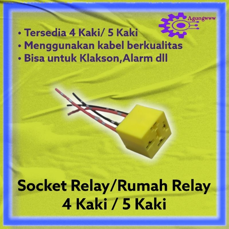 Jual Socket relay rumah relay 4pin /5pin | Shopee Indonesia