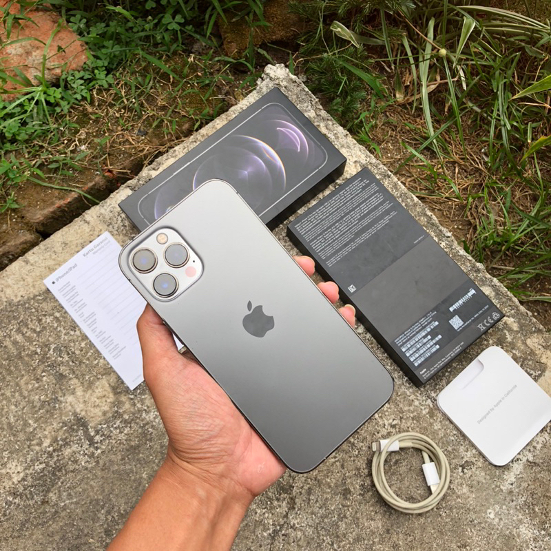 Jual iphone 12 Pro Max 256Gb Graphite second resmi iBox | Shopee Indonesia