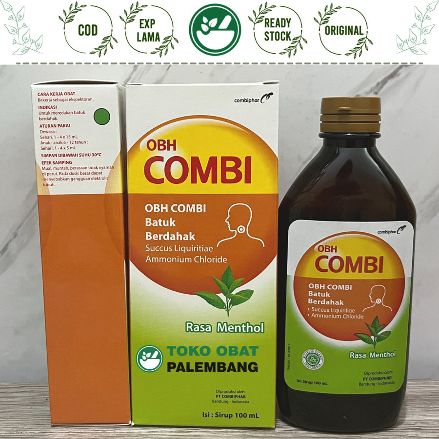 Jual OBH COMBI BATUK BERDAHAK 100ML RASA MENTHOL | Shopee Indonesia