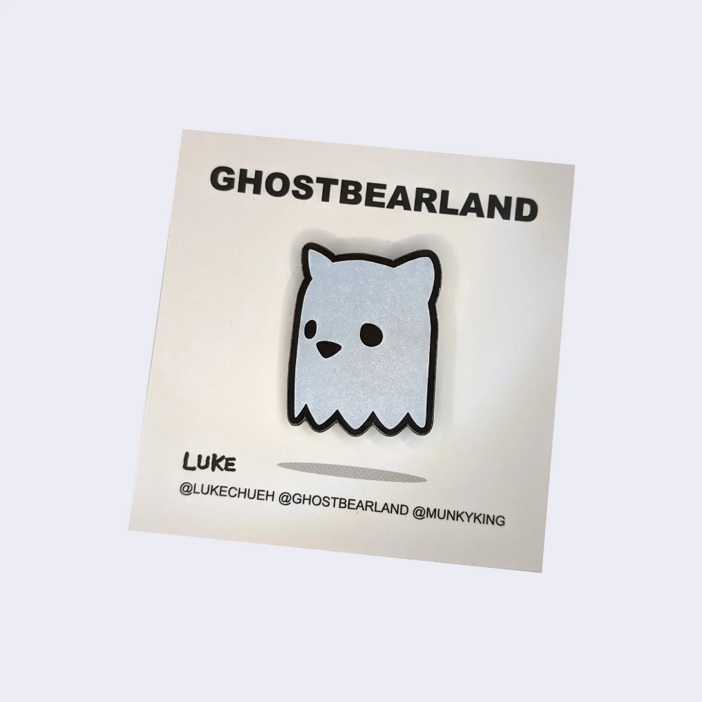 Jual Luke Chueh Ghostbearland Enamel Pin / Badge - GID Glow in Dark ...