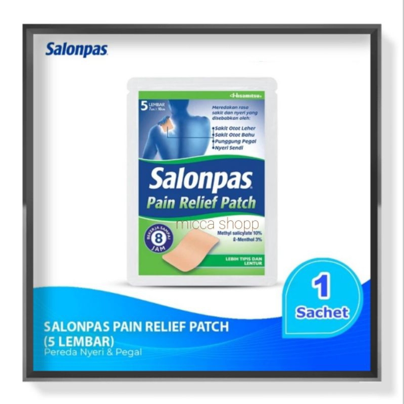 Jual KOYO SALONPAS PAIN RELIEF PATCH 1 SACHET ISI 5 LEMBAR | Shopee ...