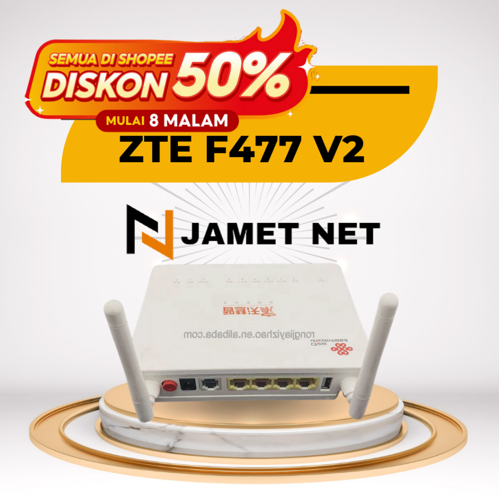 Jual ONU EPON ZTE F477 V2 MODEM WIFI ROUTER ZTE SUPPORT SEMUA OLT EPON ...