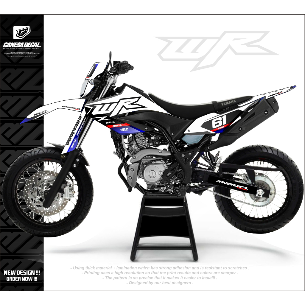 Jual Decal Stiker WR 155 Fullbody Supermoto - Dekal Sticker Motor Cross ...
