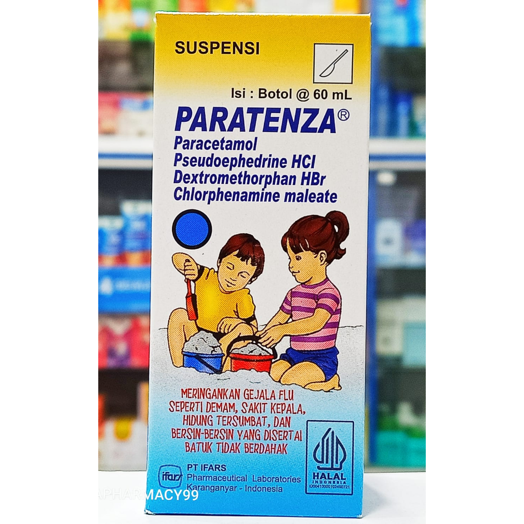 Jual Paratenza Sirup 60ML - Meredakan Demam, Sakit Kepala, Flu dan ...