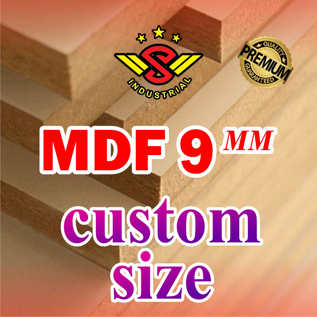 Jual [ Custom ] Papan MDF Tebal 9mm -----Rp.8/cm----- | Shopee Indonesia