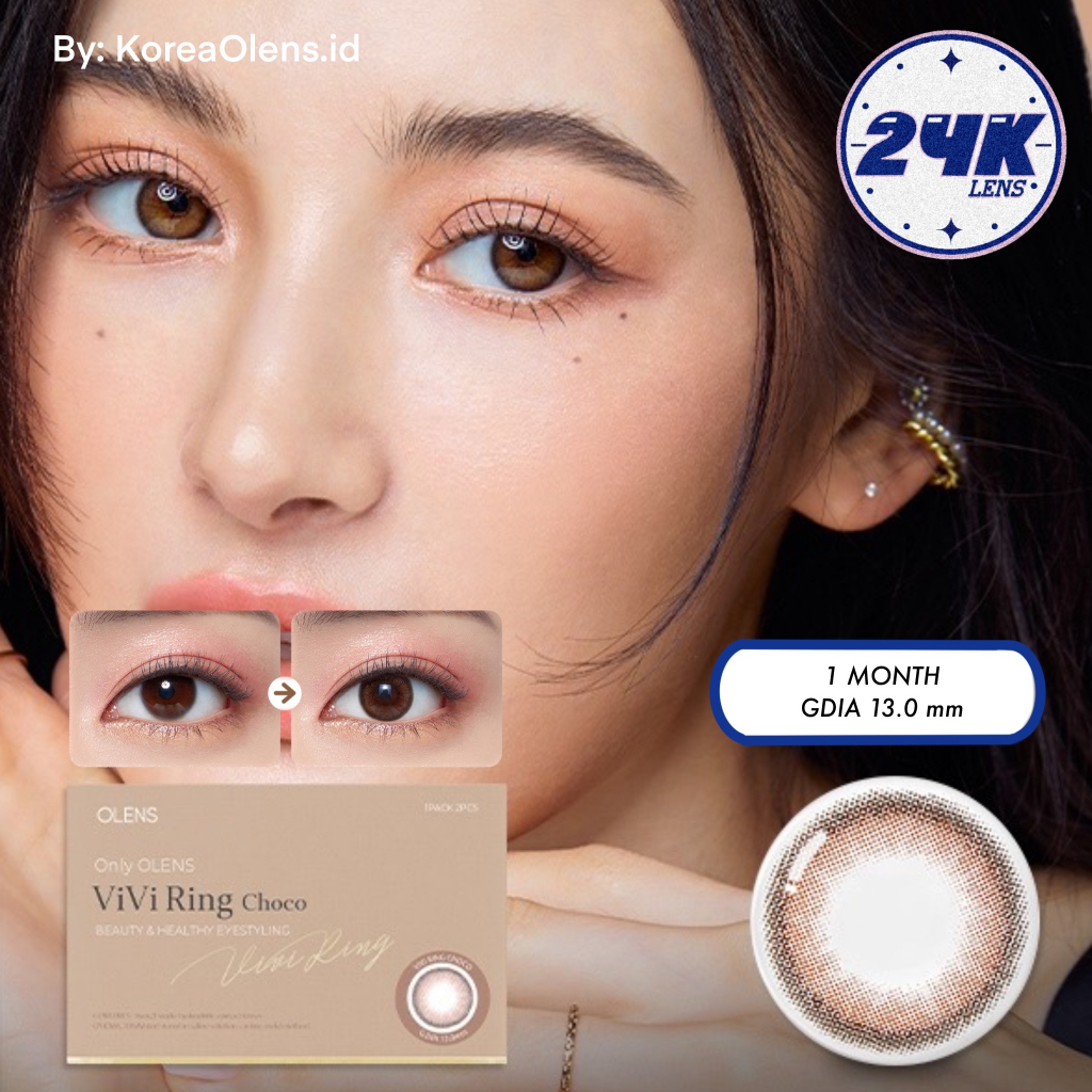 Jual SOFTLENS OLENS BLACKPINK ORI KOREA VIVI RING CHOCO | Shopee Indonesia