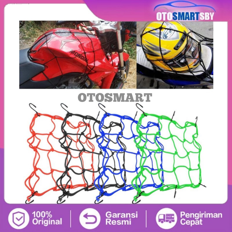 Jual Jaring Helm Motor Moto Tali Jala Jok Pengikat Ikat Helem Sepeda ...