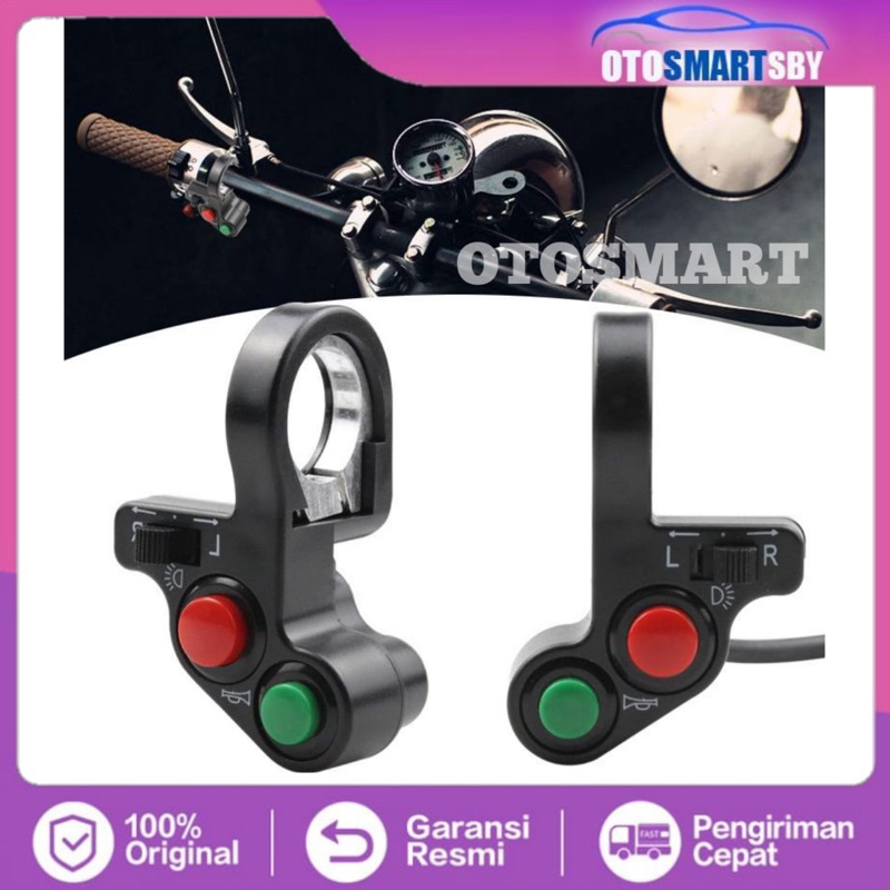 Jual Saklar Kiri Domino On Off Lampu Saklar Klakson Plus Tombol Sein ...