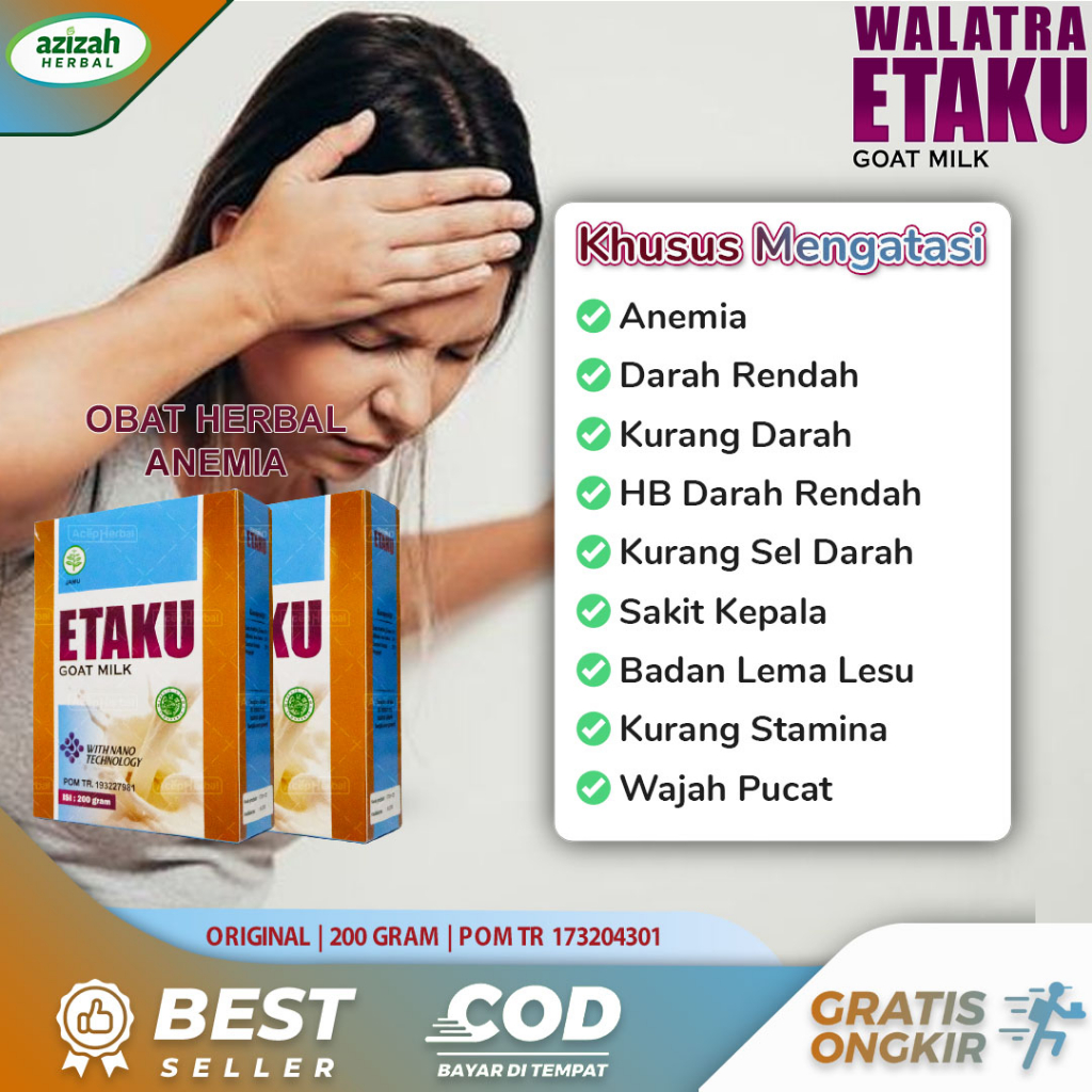 Jual Obat Penambah Darah Anemia Kurang Darah Rendah Tensi Darah Turun ...