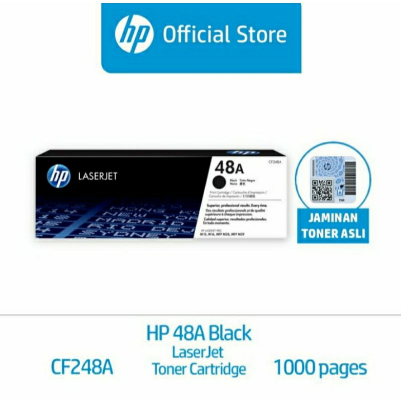 Jual HP LASERJET 48A BLACK TONER (CF248A) CARTRIDGE ORIGINAL | Shopee ...