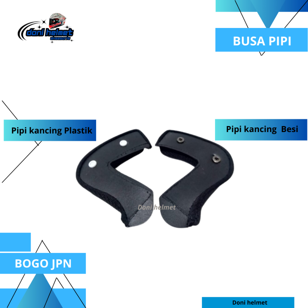 Jual Busa Helm Bogo Jpn S M L XL XXL Cheek Pad Spoon Pipi Samping Klip ...