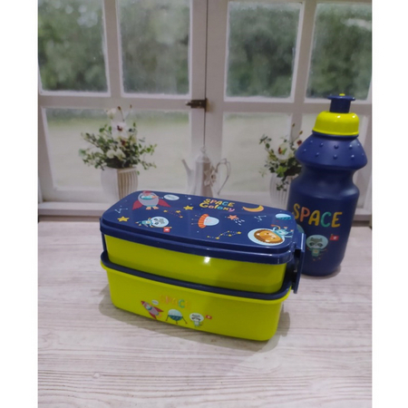 Jual Tempat Makan Botol Minum Set Tempat Makan Anak 2 Tingkat | Shopee Indonesia